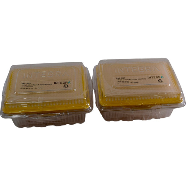NEW Integra 3425 125 l GripTips Sterile Filtered Pipette Tips 384/Rack