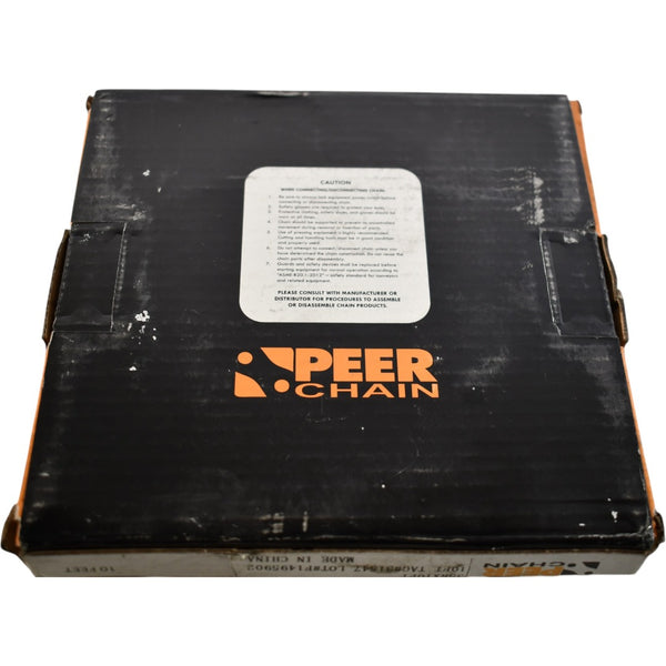 NEW PEER 35R x 10FT Roller Chain ANSI #35 Standard 3/8'' Pitch 10ft Ca ...