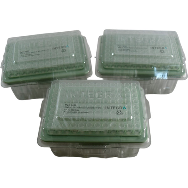 NEW Integra Biosciences 3435 300uL 96 GRIPTIPS Pipette Tips