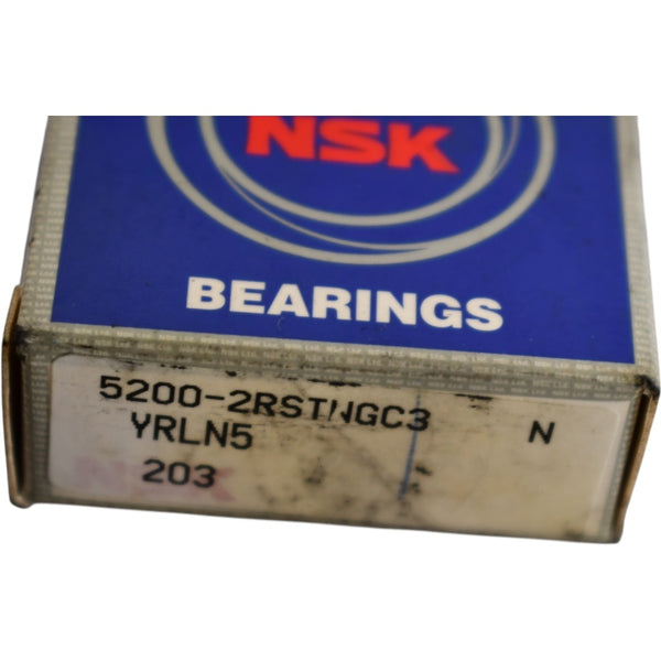NEW NSK 5200-2RSTNGC3 Double Row Angular Contact Ball Bearing 10x30x14 ...