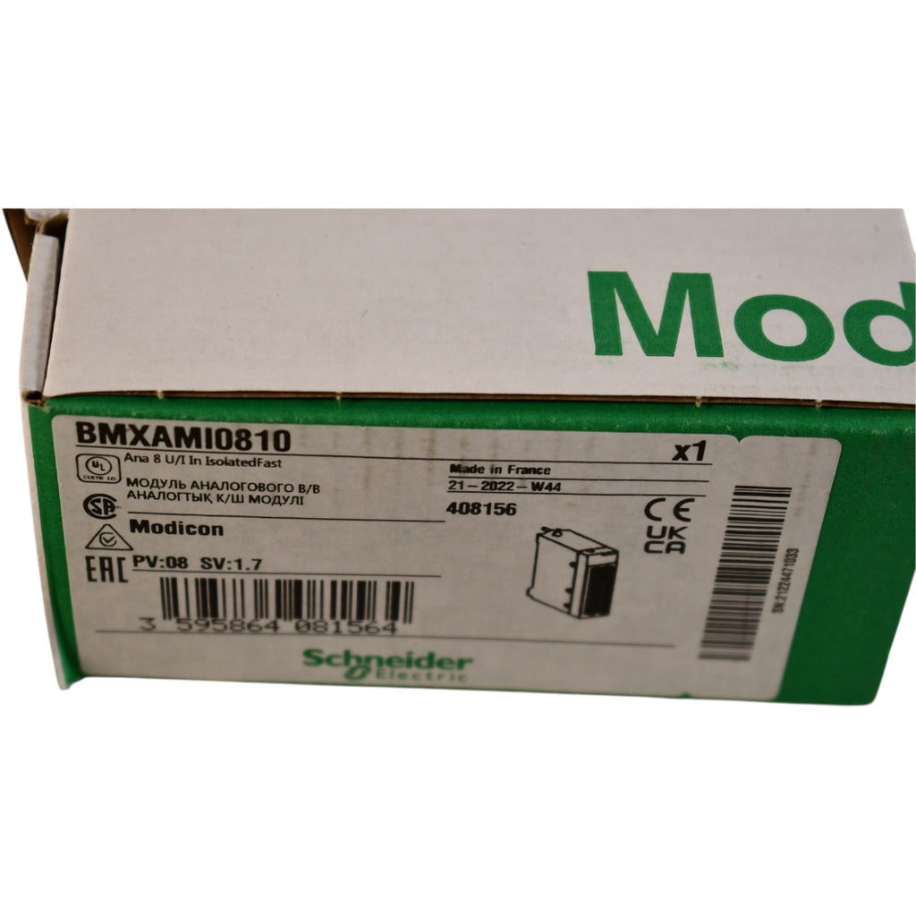 NEW Schneider Electric BMXAMI0810 Modicon X80 8-Channel Isolated Analo