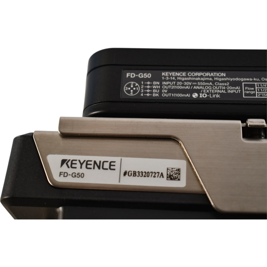 NEW KEYENCE FD-G50 Gas Flow Meter 2'' Pipe DN50A 1.25'' 1.5'' NO Clamp ...