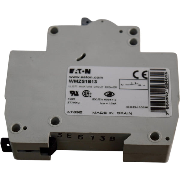 NEW EATON WMZS1B13 Circuit Breaker 13A 1 Pole 10kA Type B DIN Rail