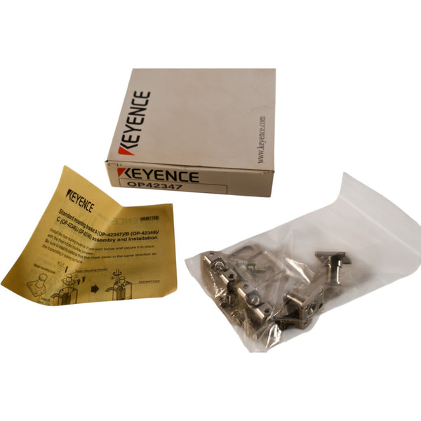 NEW Keyence OP-42347 Standard Mounting Bracket A Set (2pc) SL-C SL-V ...