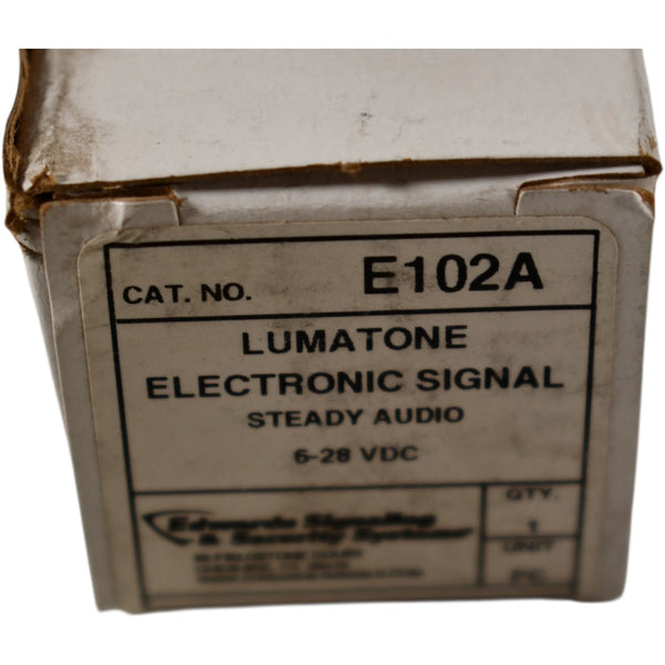 NEW Edwards E102A Lumatone Steady Signal 12-24VDC 90dB Panel Mount – VB ...