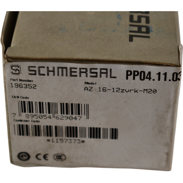 NEW Schmersal PP04.11.03 Guard Monitoring Safety Relay 24V – VB ...
