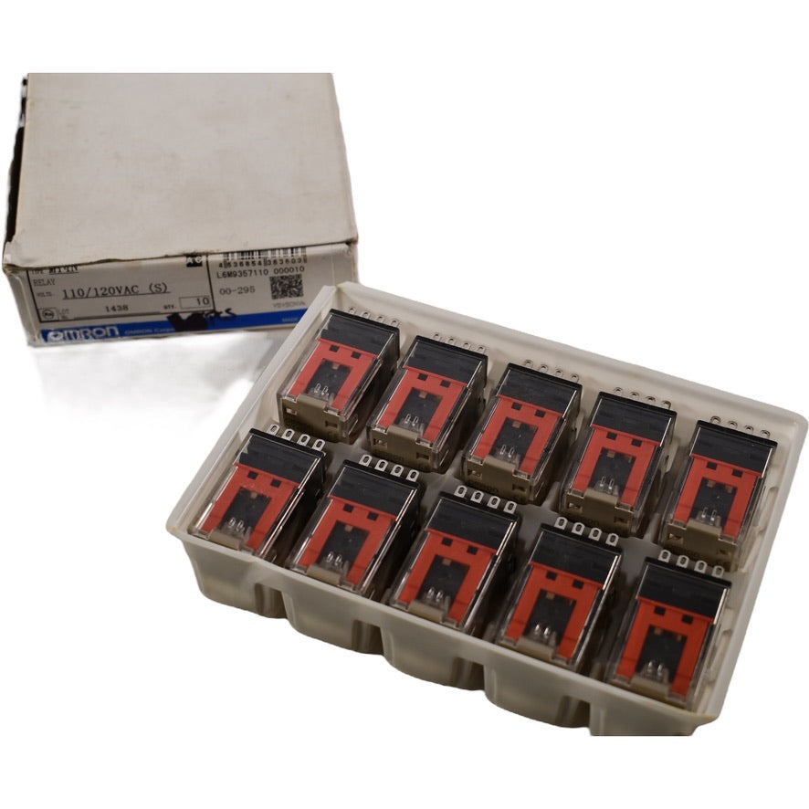Pack Of 10 NEW Omron MY4N 110 120VAC 14 Pin Power Relays 4PDT LED Pack Of 10 NEW Omron MY4N 110 120VAC 14 Pin Power Relays 4PDT LED