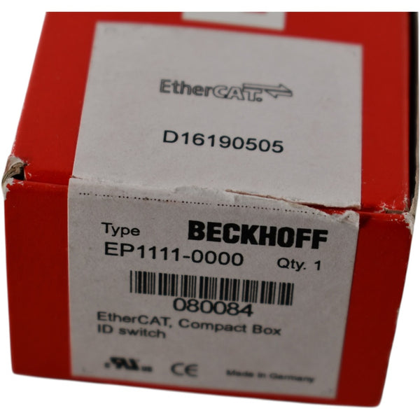 NEW Beckhoff EP1111-0000 EtherCAT Box ID Switch M8 IP67 – VB Industrial ...