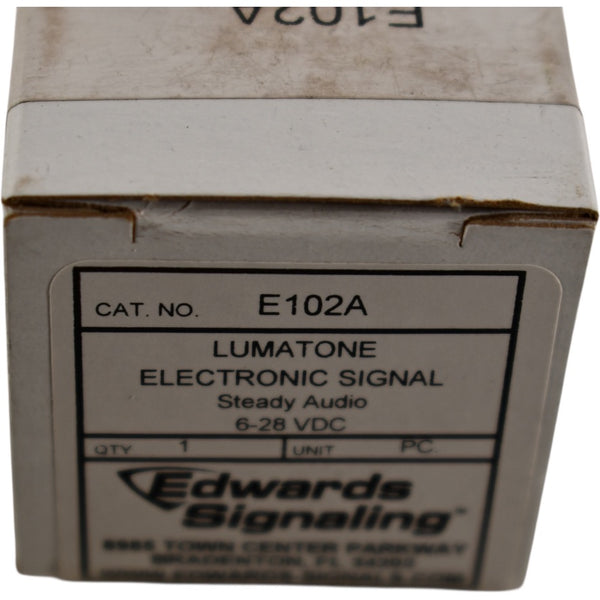 NEW Edwards E102A Lumatone Steady Signal 12-24VDC 90dB Panel Mount – VB ...