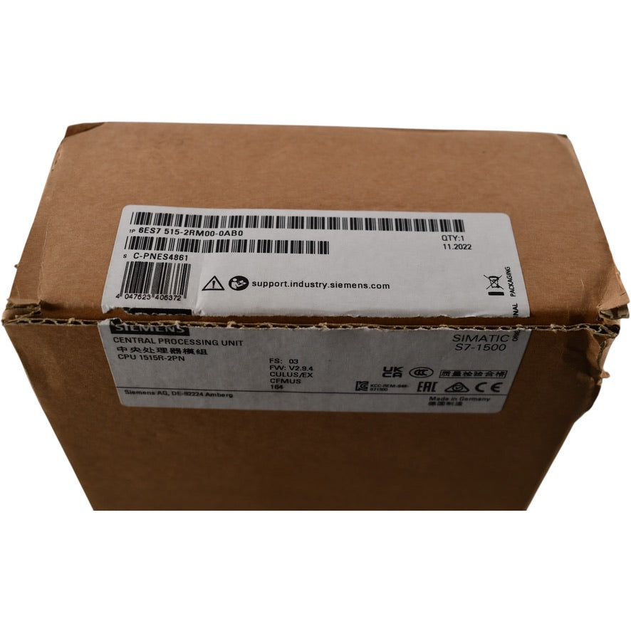 NEW Siemens 6ES7515-2RM00-0AB0 SIMATIC S7-1500 CPU 1515-2 PN – VB ...