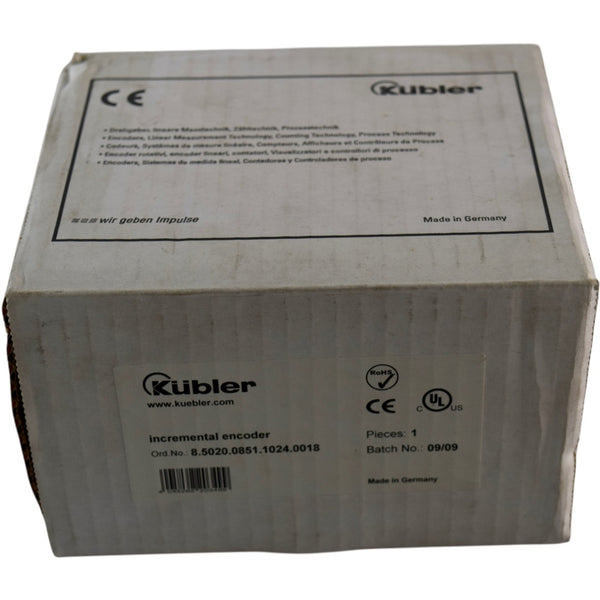 NEW KUBLER 8.5020.0851.1024.0018 Incremental Encoder 1024 PPR 15mm Bor ...