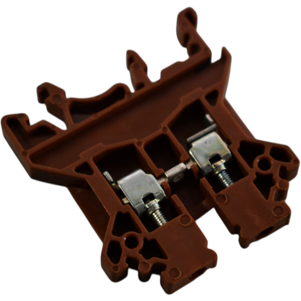 Lot of 6 Connectwell CTS2.5UN Brown Terminal Block 32A 800V 22-12 AWG ...