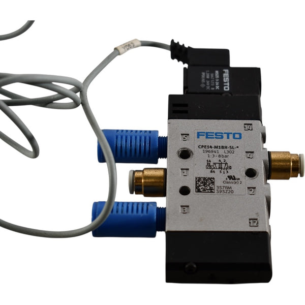 Festo CPE14-M1BH-5L MSZE-3-24DC Single Solenoid Valve – VB Industrial ...