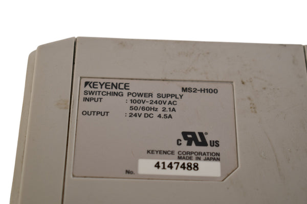 Keyence MS2-H100 Switching Power Supply 100-240 VAC In 24 VDC Out 4.5A ...