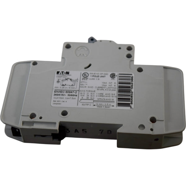 NEW Eaton WMZT1D07 Miniature Circuit Breaker 7A 1P D-Curve 277V 10kA U