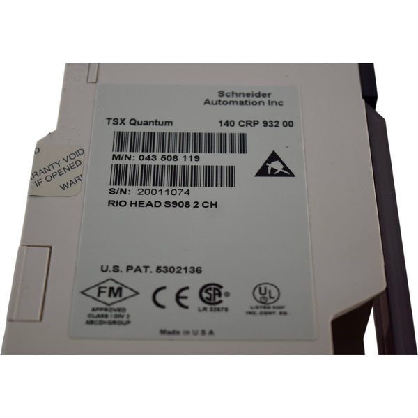 NEW Schneider 140CRP93200 Quantum RIO Head-End Adaptor Module 1544Mbit ...