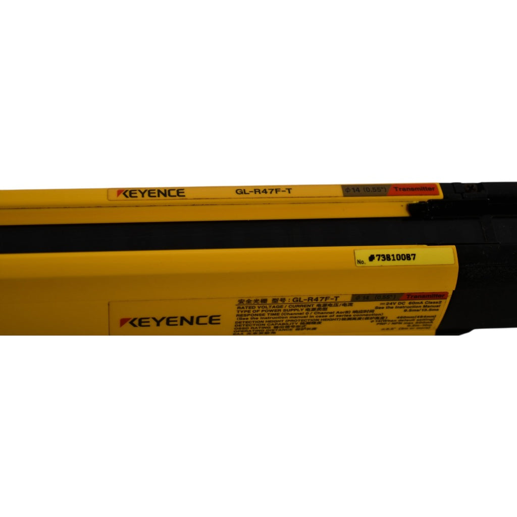 Keyence GL-R47F-T Safety Light Curtain Transmitter 470mm 47 Beam Axes