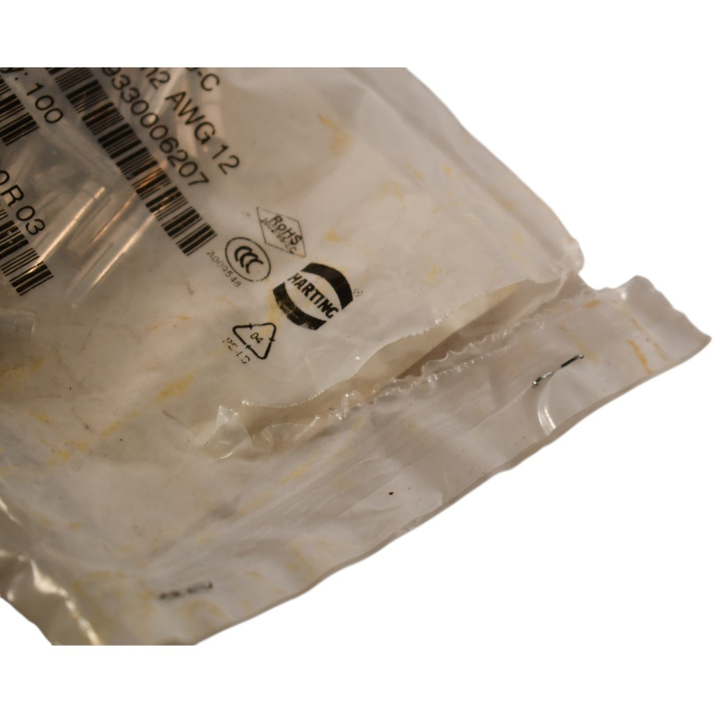 Pack of 75 NEW Harting 09330006207 Han E Female Crimp Contacts 12AWG 1 ...