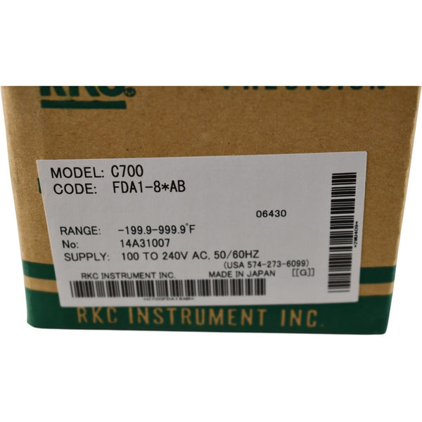 NEW RKC Precision C700 FDA1-8*AB PID Temperature Controller 100-240VAC ...