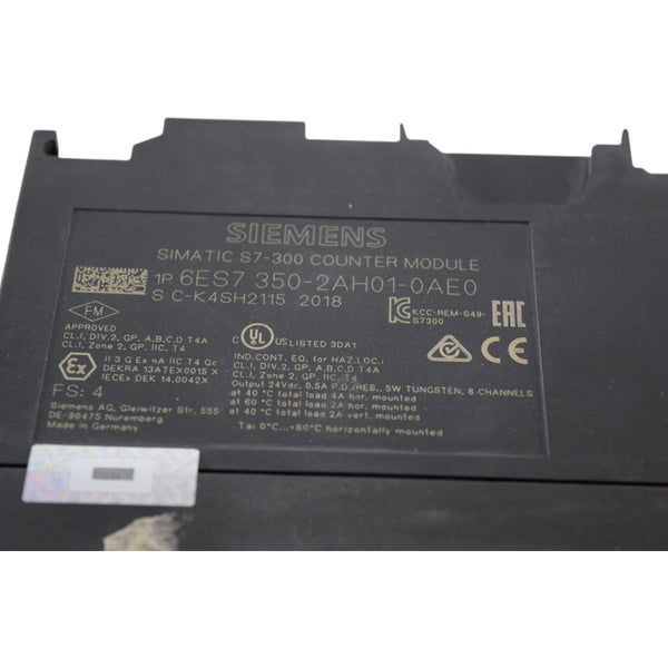 SIEMENS 6ES7 350-2AH01-0AE0 S7-300 FM 350-2 8-Ch Counter Module – VB ...