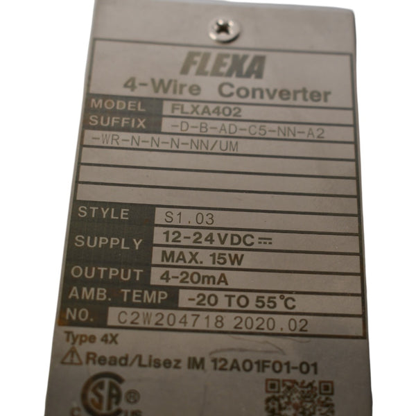 Yokogawa FLXA402-D-B-AD-C5-NN-A2-WR Multi-Channel Analyzer FLXA402 FLE ...