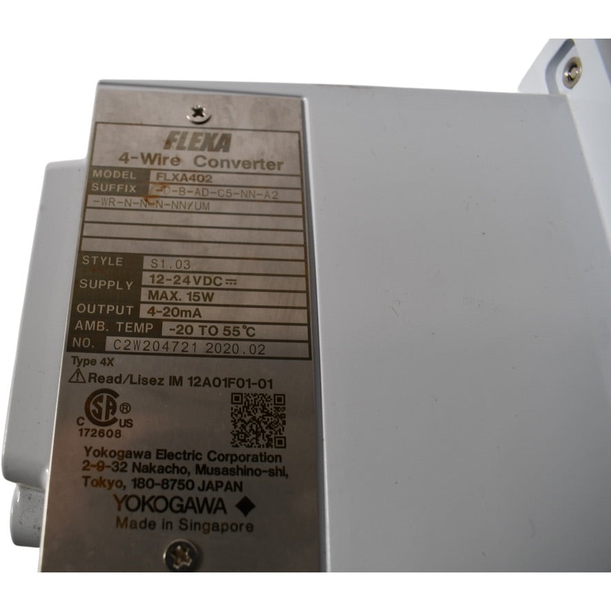NEW Yokogawa FLXA402 Multi-Channel 4-Wire Analyzer 12-24VDC AD Input ...