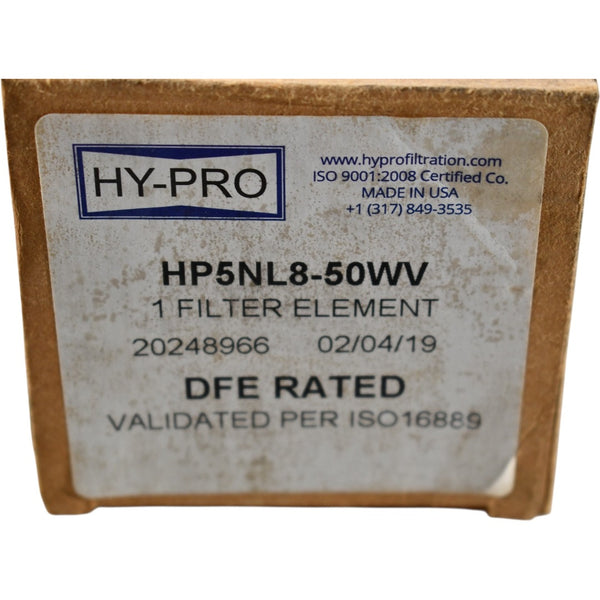 NEW Hy-Pro HP5NL8-50WV 50 Micron Wire Mesh Hydraulic Filter Element 8 ...