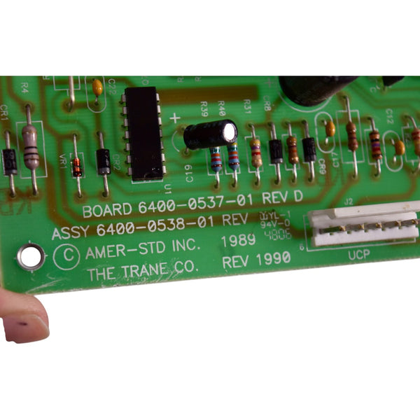 Trane 6400-0537-01 Furnace RTU Control Board UCP REV D – VB Industrial ...