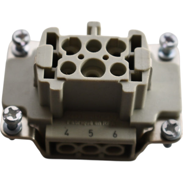 NEW Harting 09330062701 Han E Female Connector Insert 6 Pos Screw 16A ...