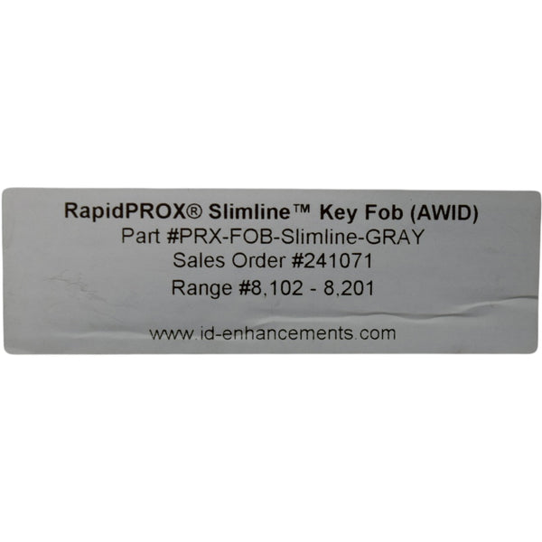 NEW AWID RapidPROX Slimline PRXFOB Slimline GRAY Key Fob 125kHz -Lot o ...