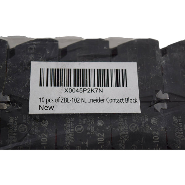 NEW Schneider Electric ZBE-102 Contact Block 1NC 10A EStop Pack of 10 ...
