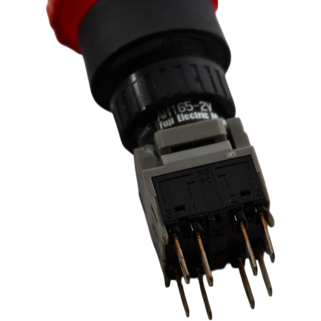 NEW Fuji Electric AH165-2V Red Emergency Stop Push Lock Turn Reset Swi ...