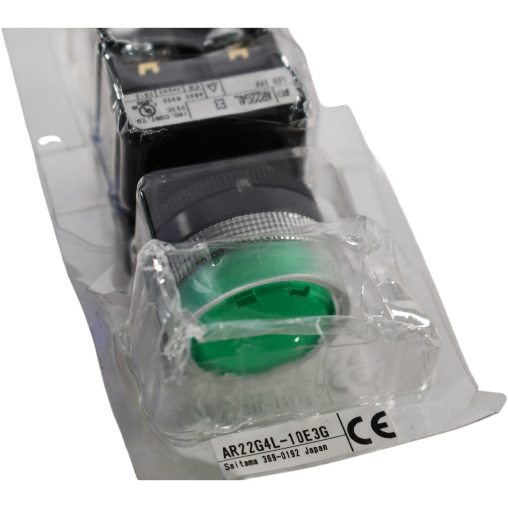 NEW Fuji AR22G4L-10E3G Illuminated Push Button Switch Green 24V 1NO 22 ...