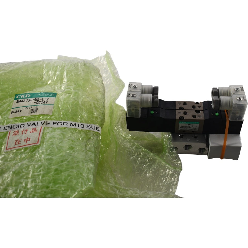 NEW CKD M4KA130-M5-L-2-DC24V Solenoid Valve 5 Port Manifold Pilot Oper ...