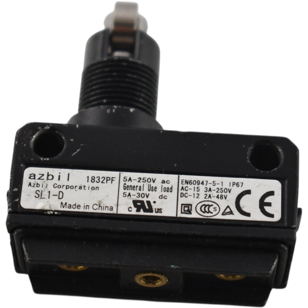 Azbil SL1-D Limit Switch Cross Roller Plunger 5A 250V IP67 – VB ...