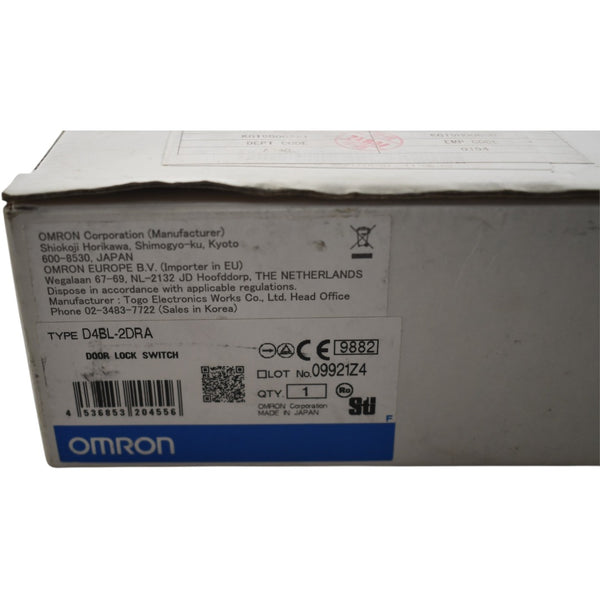 NEW Omron D4BL2DRA Guard Lock Safety Door Switch 24VDC Solenoid 2NC 1N ...