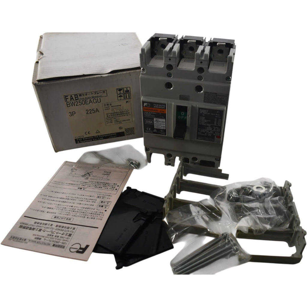 NEW Fuji Electric BW250EAGU 3P 225A Earth Leakage Circuit Breaker ELCB ...