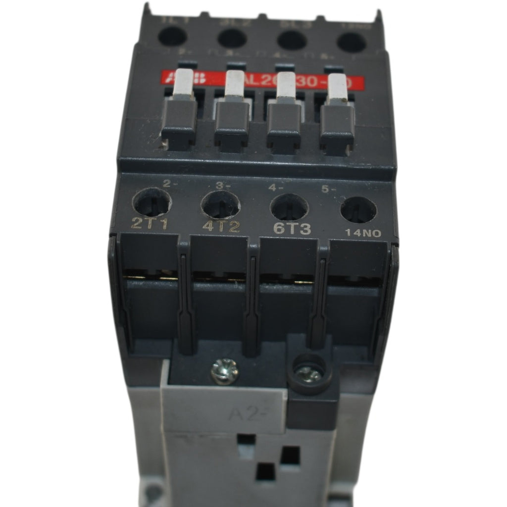 NEW ABB AL26-30-10 24VDC 3 Pole Contactor 28A 600V 1NO Aux DIN Mount ...