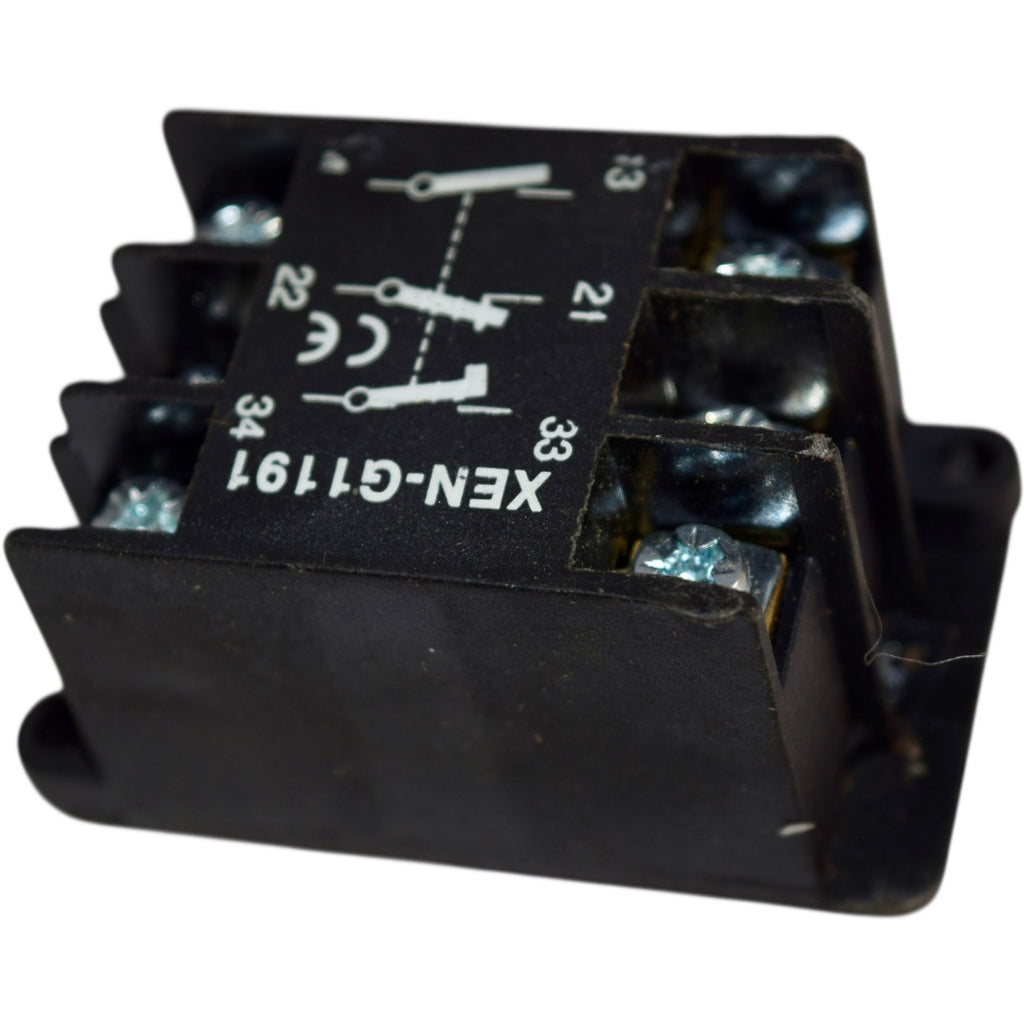 NEW Schneider XENG1191 Contact Block 2NO 1NC 10A 600V – VB Industrial ...