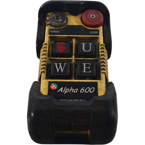 FOM Tech Alpha 600 Industrial Radio Remote 4 Button 2 Speed Crane Hois ...