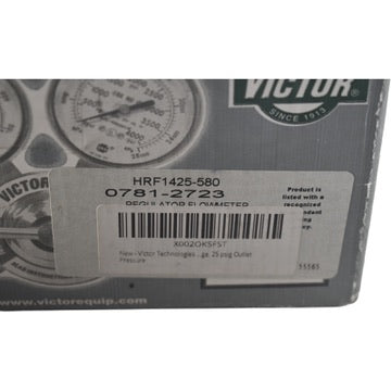 NEW Victor HRF1425-580 High Flow Gas Regulator Argon CO2 Stainless Ste ...