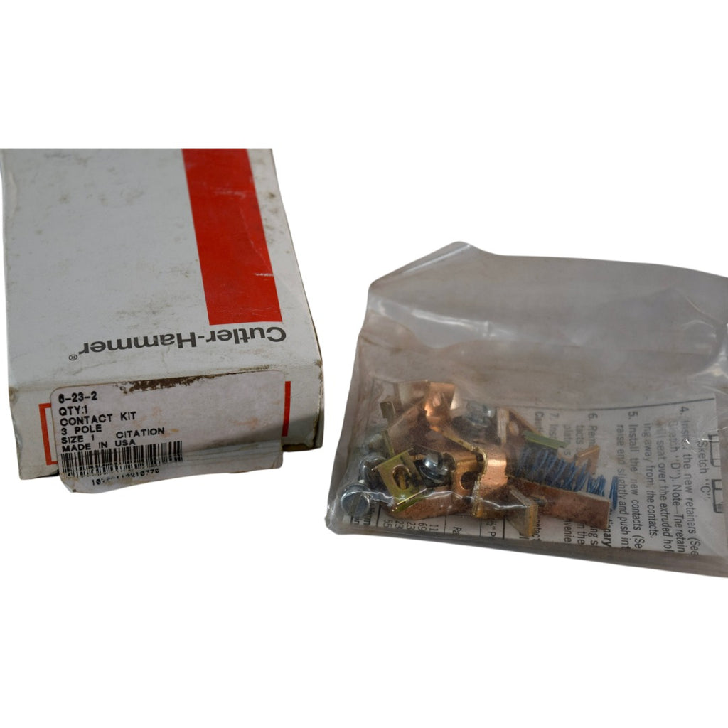 NEW Eaton Cutler Hammer 6-23-2 Contact Kit 3 Pole Size 1 Citation – VB ...