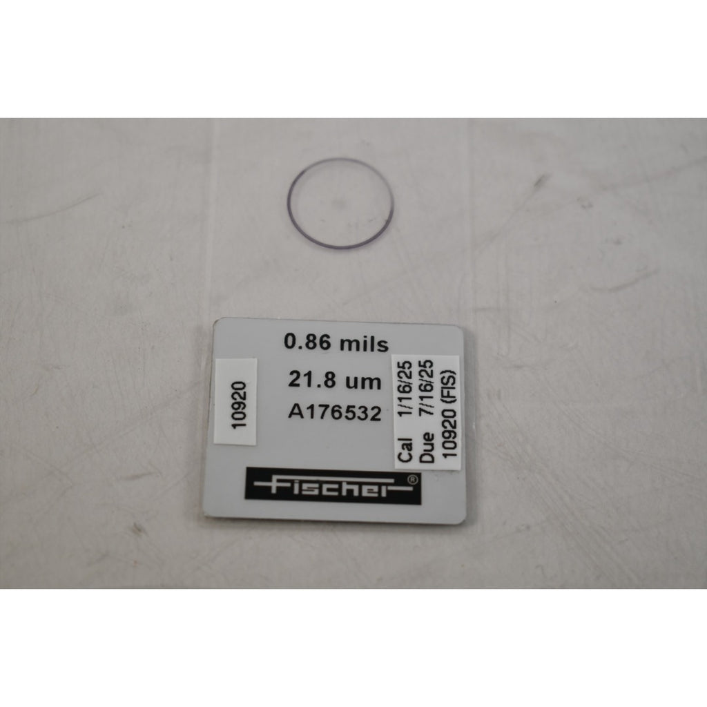Fischer A176532 Calibration Foil 0.86 mils 21.8 um for Coating Thickne ...