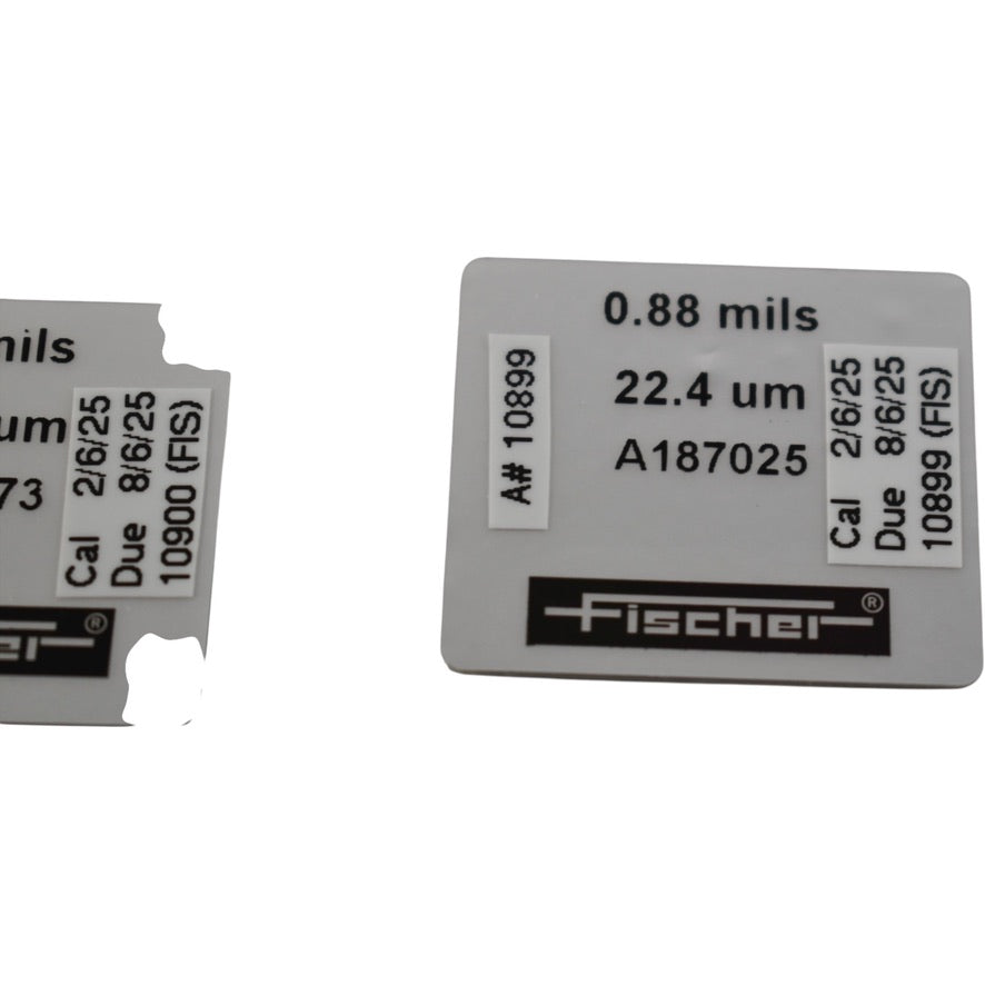 Fischer Lot 2 A178025 0.88mils A185973 4.51mils Calibration Foil Shim ...
