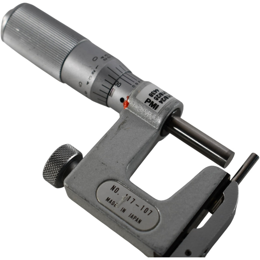 Mitutoyo 117-107 Uni-Mike Interchangeable Anvil Micrometer 0-1 inch Ja ...