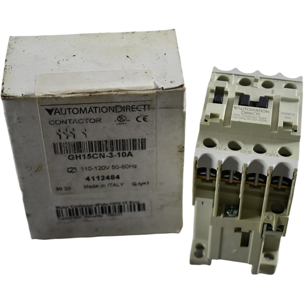 NEW Automation Direct GH15CN-3-10A IEC Contactor 3-Pole 110-120V Coil ...