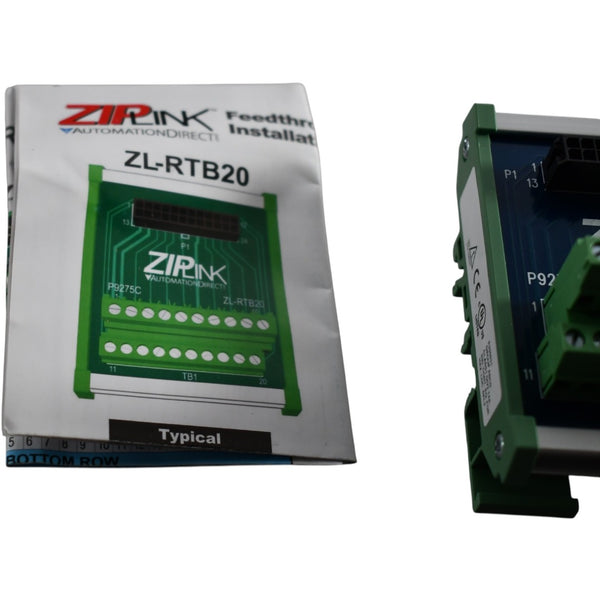 NEW Automation Direct ZL-RTB20 ZIPLink Remote Terminal Block 20 Pole D ...