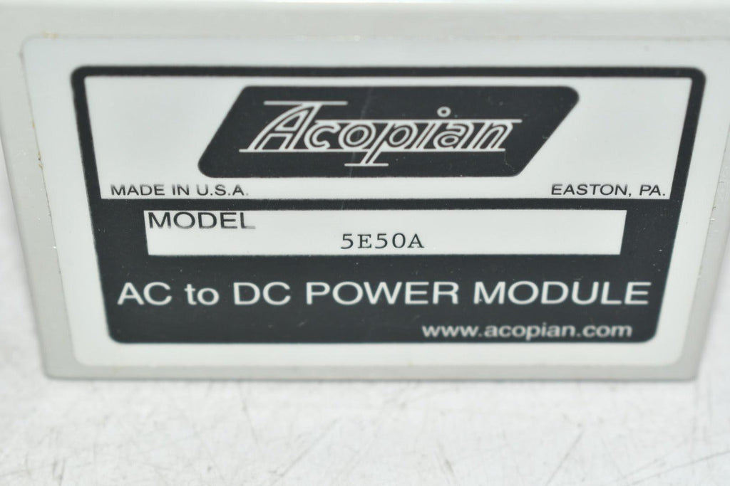 Acopian Power Supply Model 5E50A AC to DC Power Module – VB Industrial ...