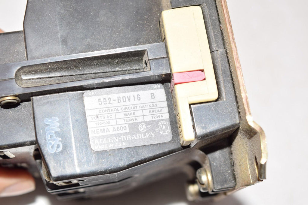 Allen Bradley 592-B0V16 Series B Overload Relay Switch