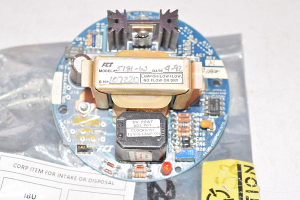 Fluid Components 5181-W FCI Switch Board – VB Industrial Supply